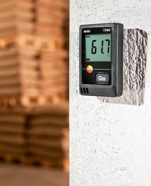 TESTO 174H Kit Datalogger p/Medição de Temperatura e Umidade 2 canais ...