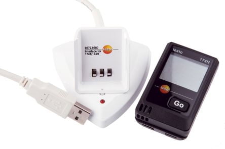 TESTO 174H Kit Datalogger p/Medição de Temperatura e Umidade 2 canais ...